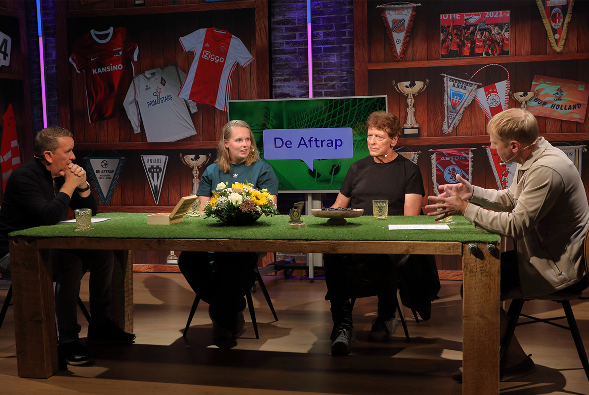 Jaap Veerman en Jessica Schilder in De Aftrap | Lokale Omroep Volendam Edam